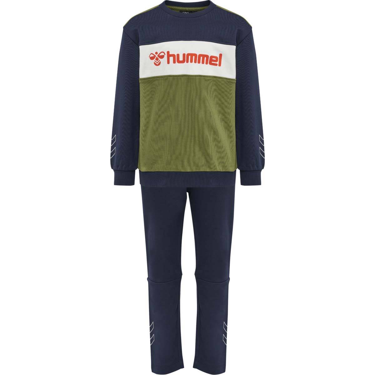 Hummel Birger tracksuit til barn, black iris - DressMyKid AS